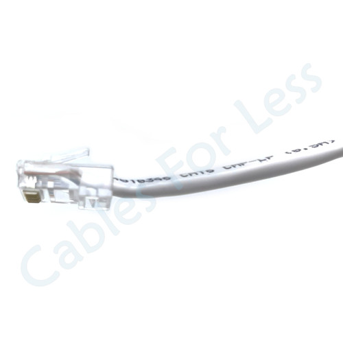 Cat 6e Cable Plenum Rated, 300' White - Cables for Less