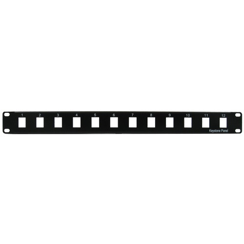 12 Port 1U Blank Patch Panel is perfect for DIY projects