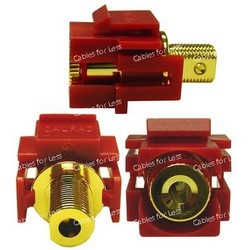 Red Banana Plug Keystone Insert - Cables for Less
