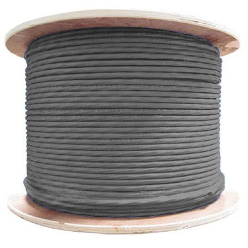 Cat6 Shielded Cable 1000 ft - Gray Stranded 1000 Pull Box