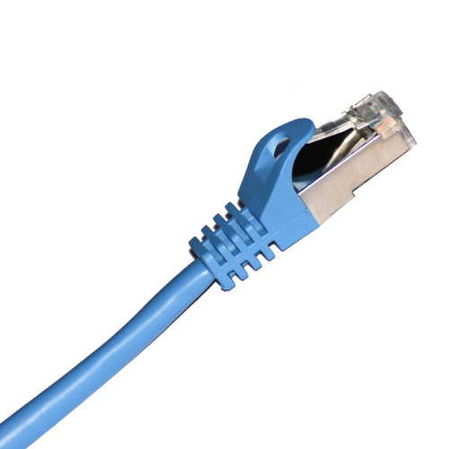 CAT5 STP - 7 foot blue Shielded Cat5 STP Cable