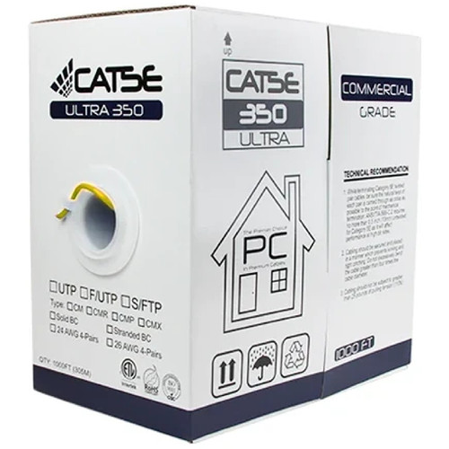 Bulk Stranded Shielded Cat5e Ethernet Cable - Yellow