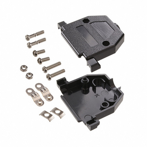 2 Part Black Plastic DB25 Head Shell