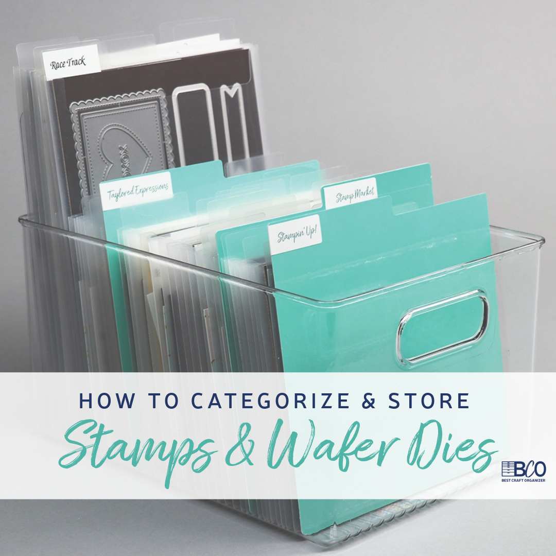 How to Categorize and Store Stamps and Wafer Dies - Best Craft Organizer