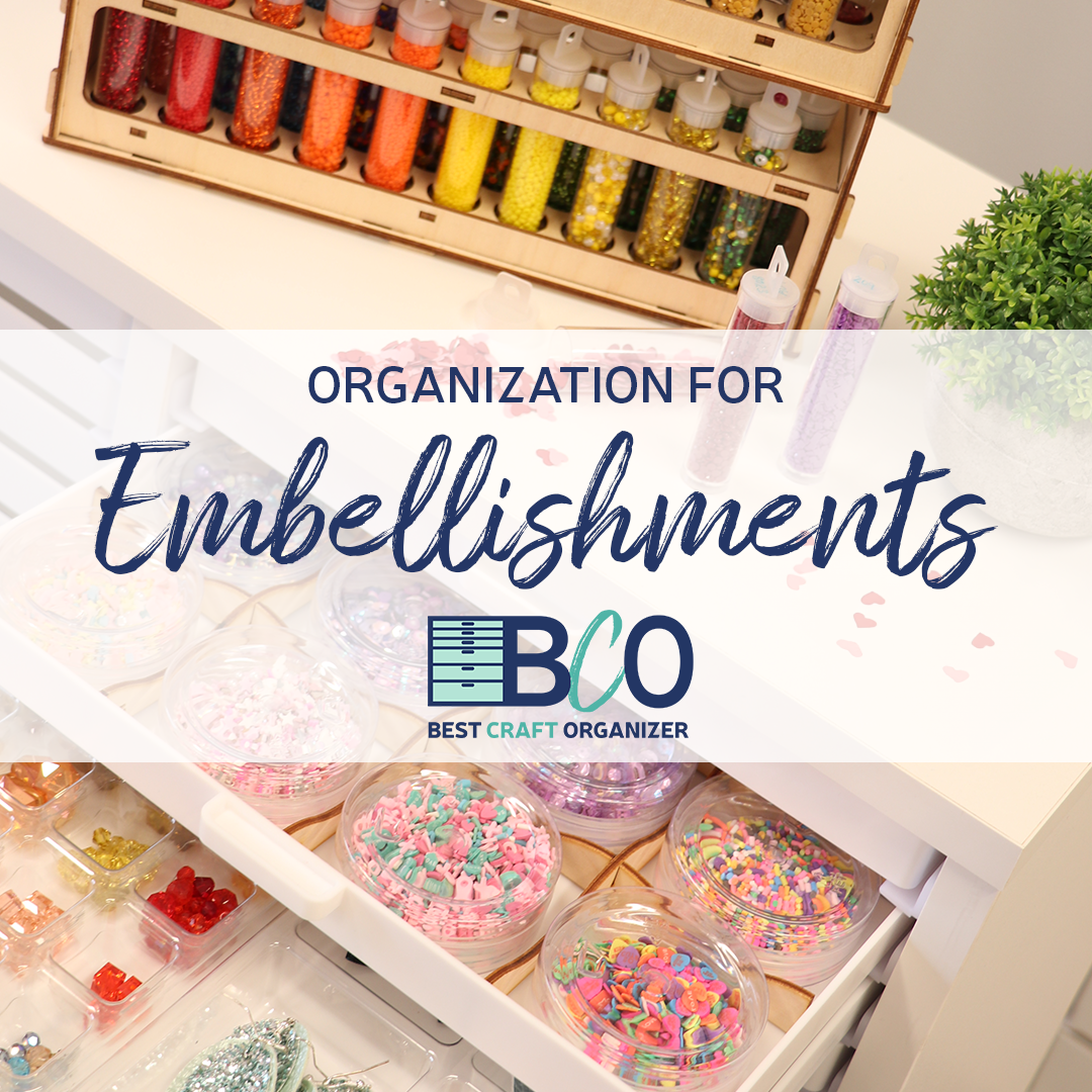 3 Storage Solutions for Tricky Little Embellishments - Best Craft Organizer