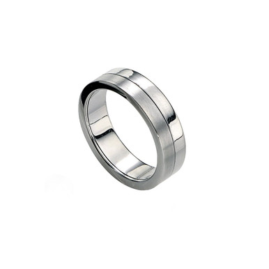 Fred Bennett Stainless Steel Matte and Polished Spinning Ring ...
