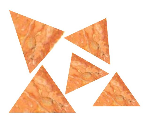 Salmon Stone Pre-Cut Inlay Triangles - Knifehandles.com