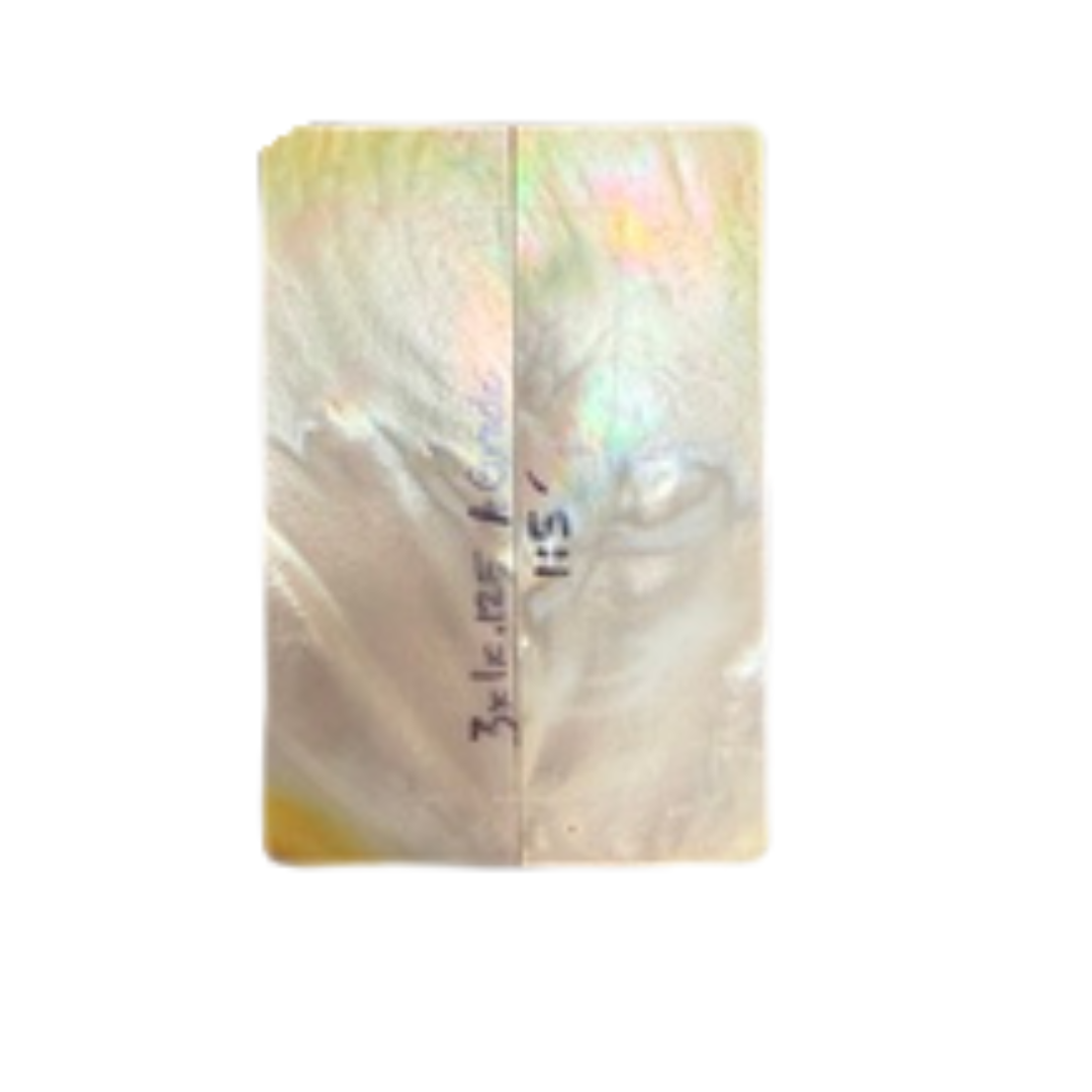 White Mother of Pearl Pair 3 x 1 x .125 A Grade #73