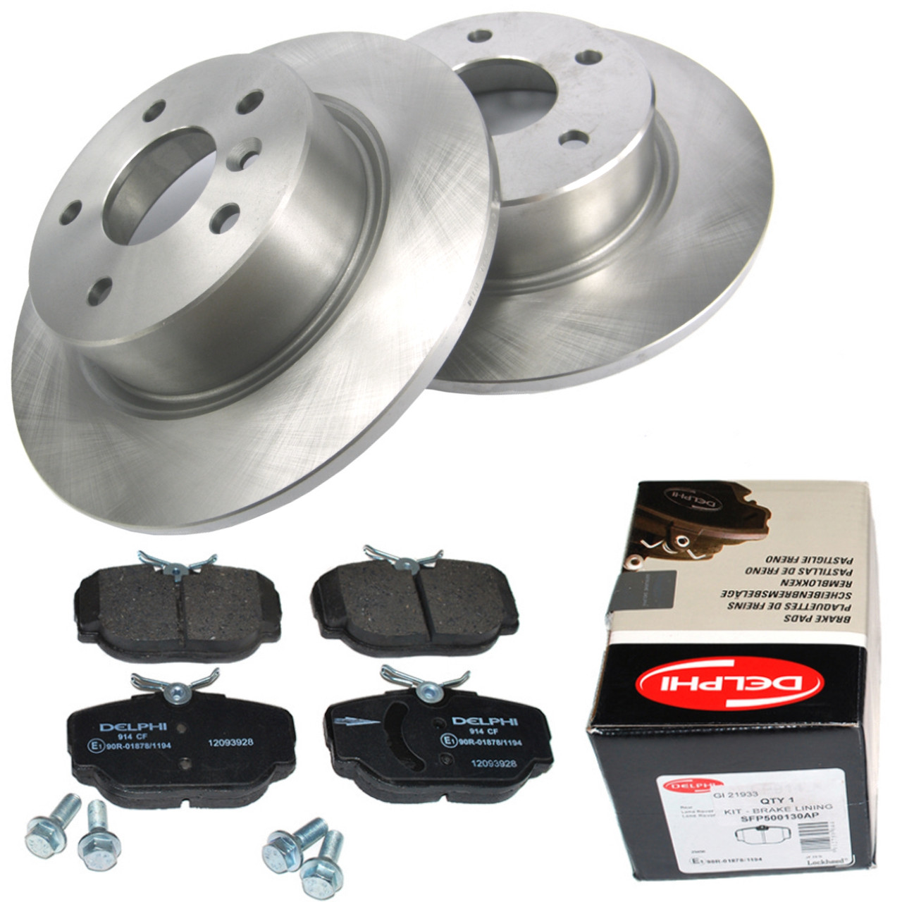JGS4x4 | Land Rover Discovery 2 Rear Brake Discs With Delphi Brake Pads Kit
