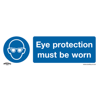 Worksafe® Eye Protection Must Be Worn Safety Sign - Rigid Plastic ...