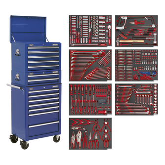 Superline PRO® Tool Chest Combination 14 Drawer with 446pc Tool Kit ...