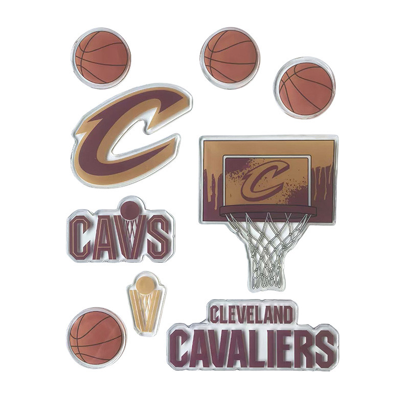 Logo Gel Window Sticker Pack | Center Court, the official Cavs Team Shop