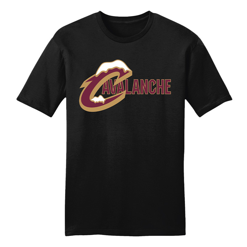 Cavalanche Snowy Logo Tee | Center Court, the official Cavs Team Shop