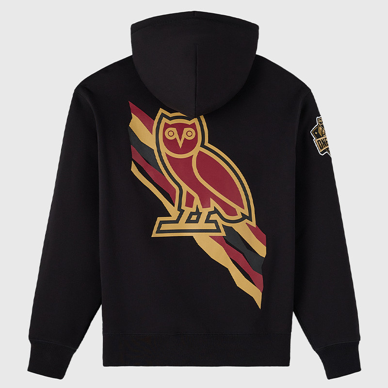 Cavs x OVO Black Fleece Hoodie | Center Court, the official Cavs Team Shop