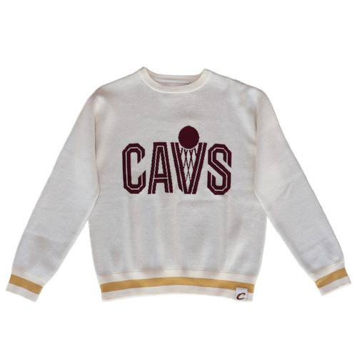Women's Cream CAVS Sweater | Center Court, the official Cavs Team Shop