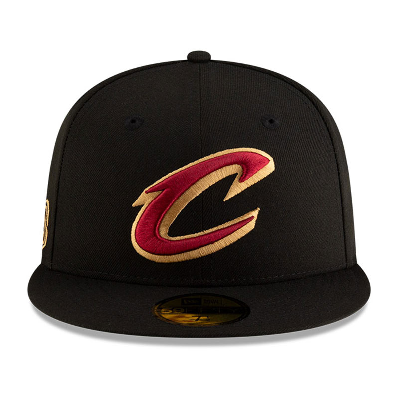 Statement Black Script C Fitted Hat | Center Court, the official Cavs ...