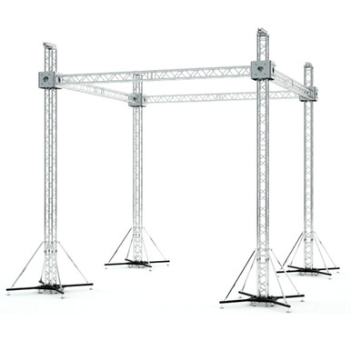 ProX XTP-GS202023 Stage Flat Roofing System Package With 4 Chain Hoists ...