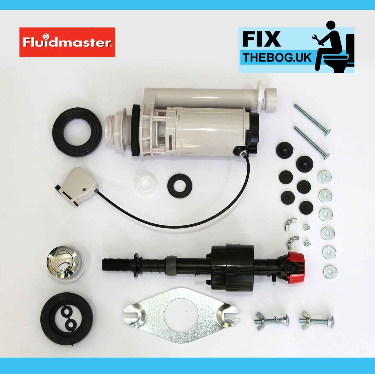 Fluidmaster Procp001 Universal Cistern Pack Repair Kit - DIY Toilet ...