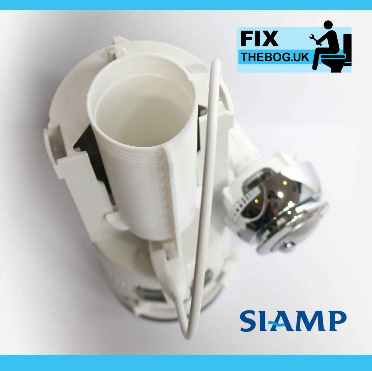 SIAMP Optima 50 Cable Dual-Flush Valve & Chrome Button 34495009 – 1½″/2 ...