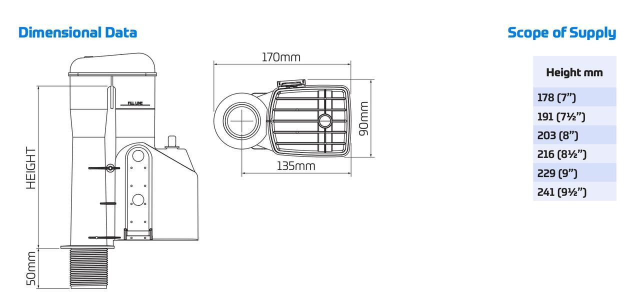 Dudley CASCADE+ Compact One Piece Syphon with Duoflush® Technology