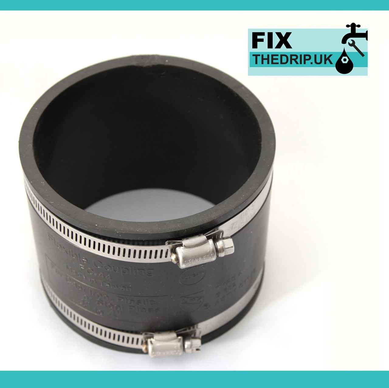 4 inch Rubber Coupling 110mm PVC Soil Drain Pipe Coupler -Repair ...