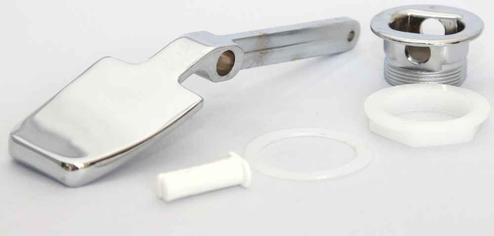 Toilet Side Lever Side Lever Handle Luxury Paddle Flush Wc Chrome On Metal