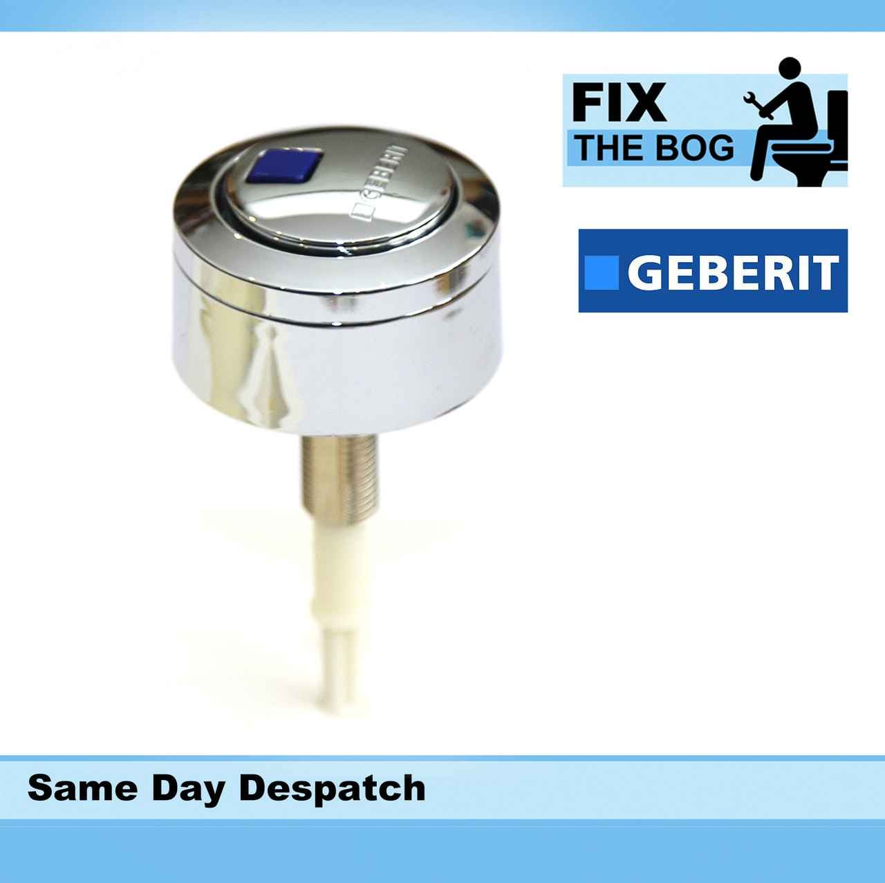 Geberit 241.800.KD.1 Impuls 280 Dual Flush Actuator Push Button Chrome ...