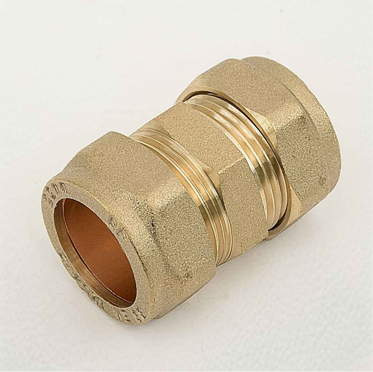 Ftd 22Mm Brass Compression Coupling Fitting - FixTheBog