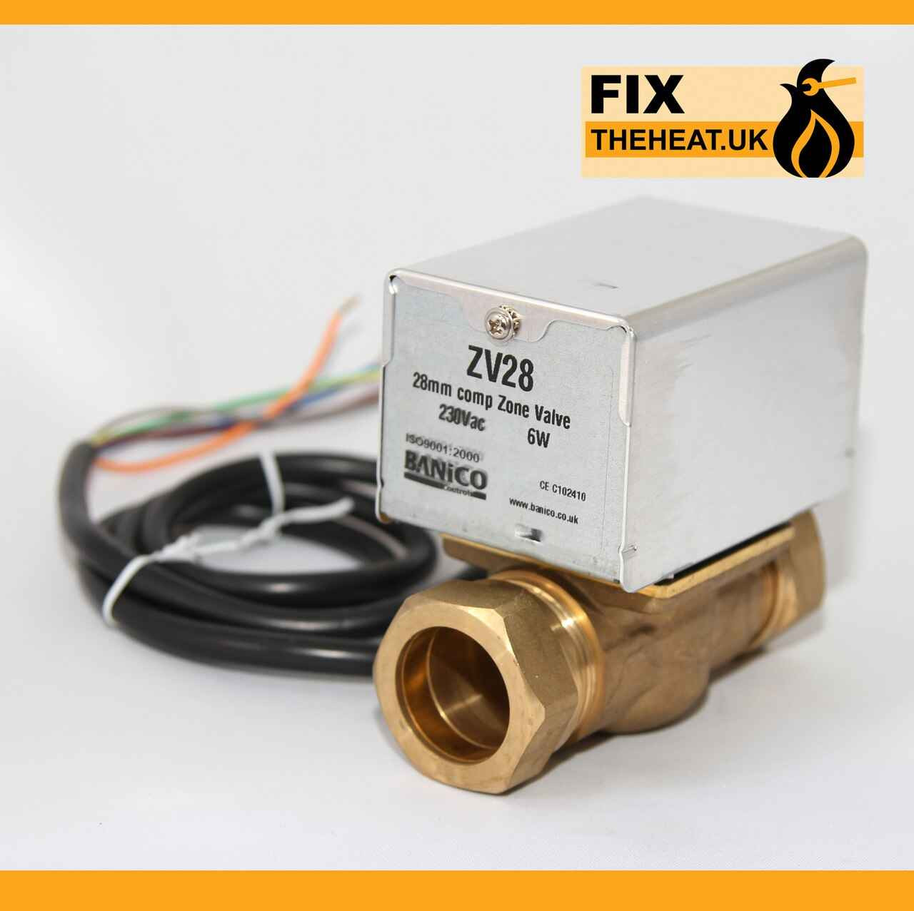 3 Port Mid Position Valve 28Mm Compression Fitting V4073A - FixTheBog