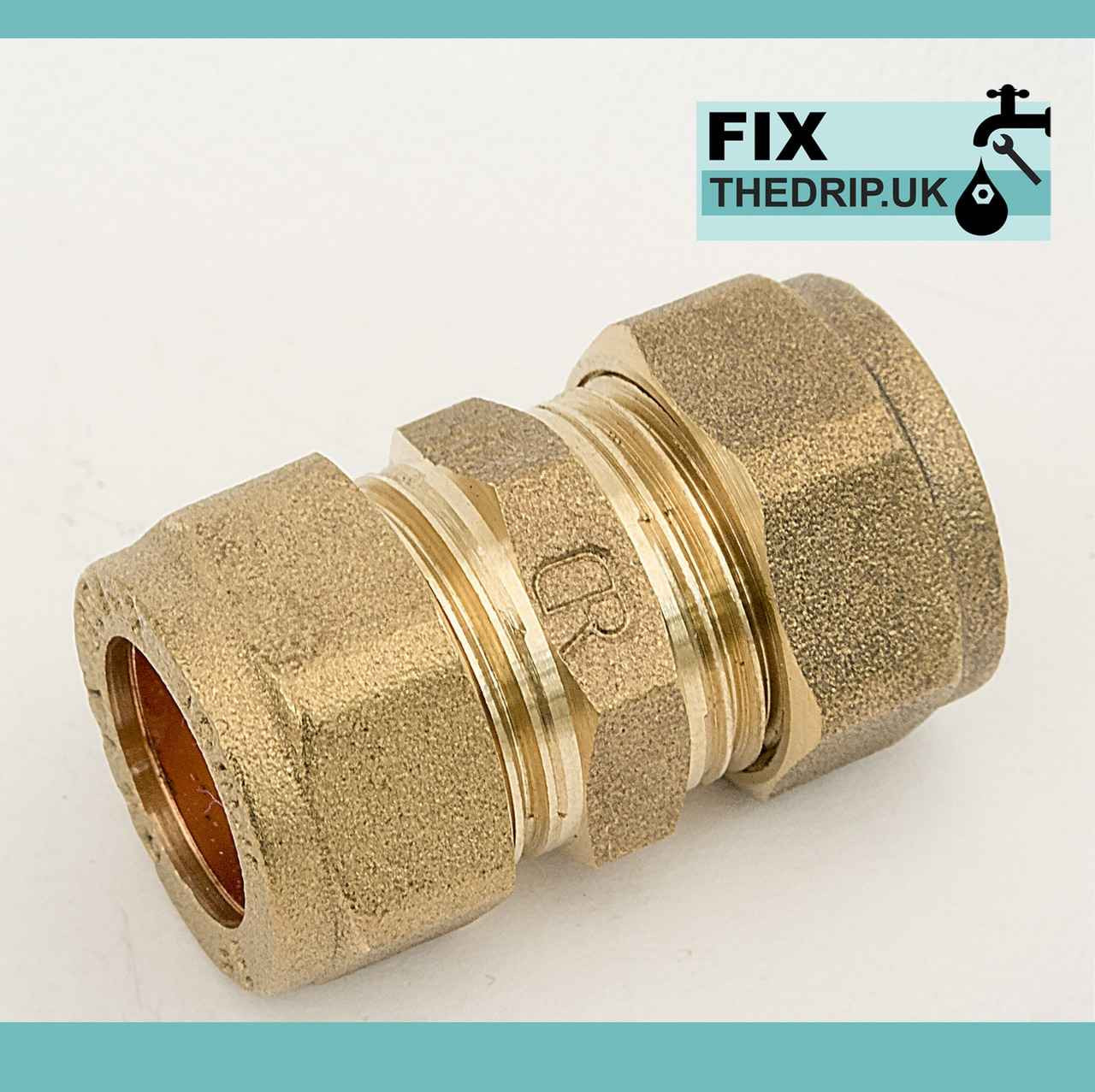 Ftd 15Mm Brass Compression Coupling Fitting - FixTheBog