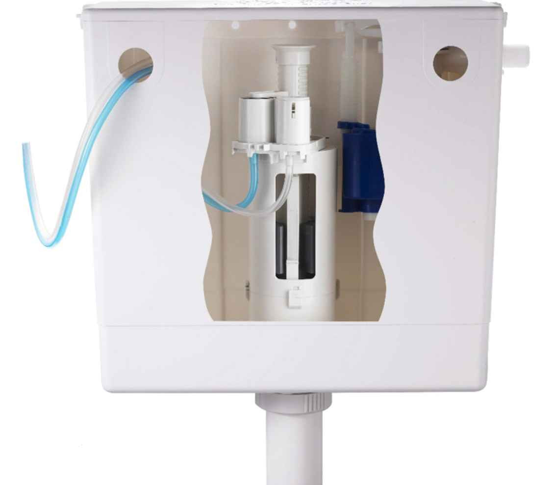 Macdee Kayla Dual Flush CPL61CP Air Gap Pneumatic Compact SIDE Entry