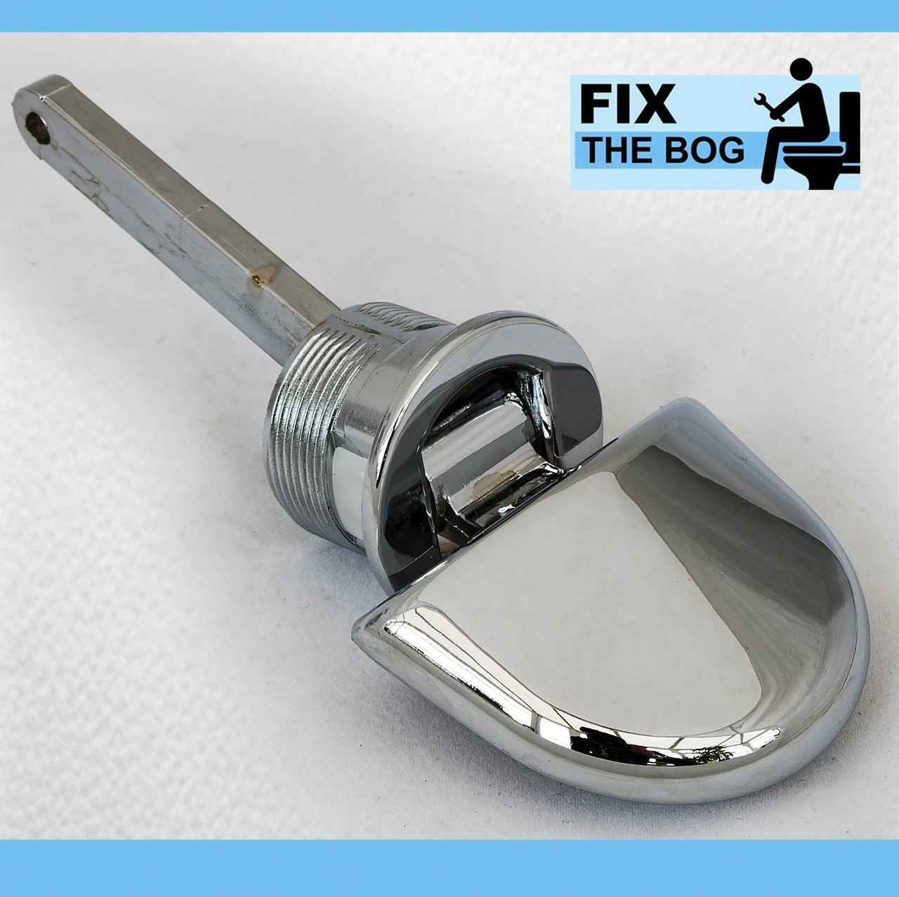 Dome Side Lever with 80mm centres in Chrome - FixTheBog