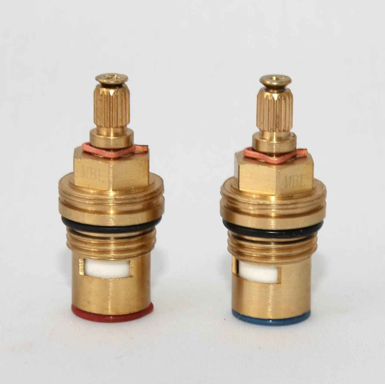 Ceramic tap gland Pair 8mm x 12mm High Spline 20 Spline
