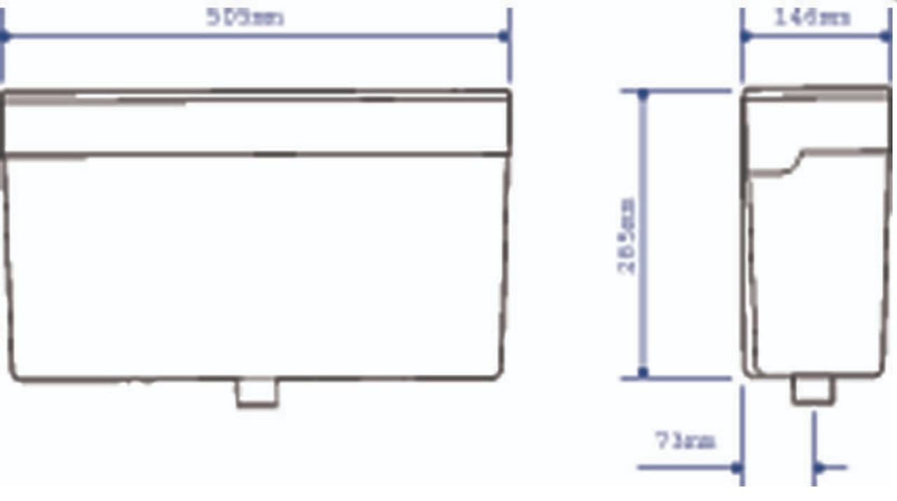 Dudley Mirage Low Lever Cistern 314978 with Turbo 88 Dual Flush Syphon ...
