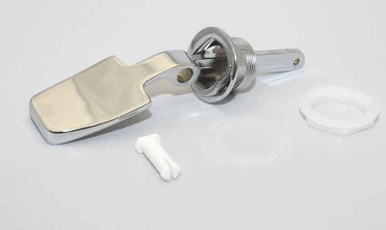 Chrome Enable Toilet Cistern Side Lever Handle Luxury Paddle Flush Metal WC