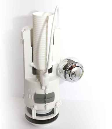 SIAMP Optima 50 Dual Flush 1 1/2 inch Outlet 475mm cable plus Chrome Button