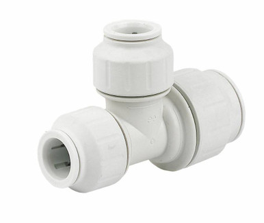 JG Speedfit Plastic 1no. x Push-fit Reducing Tee 22mm X 15mm X 15mm