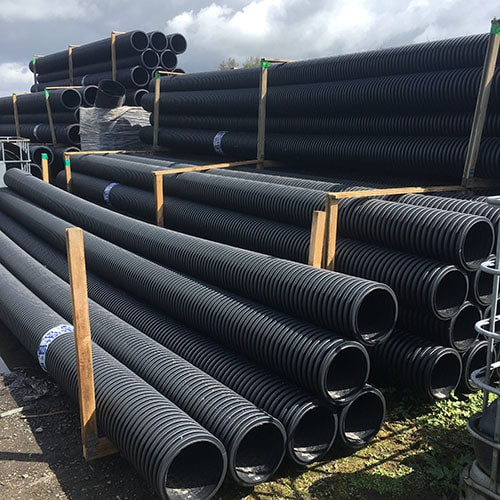Twinwall Pipes & Fittings - Surface Water Drainage - JDP