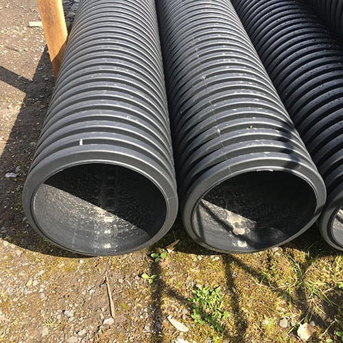 225mm Unperforated Twinwall Pipe (6m) - JDP