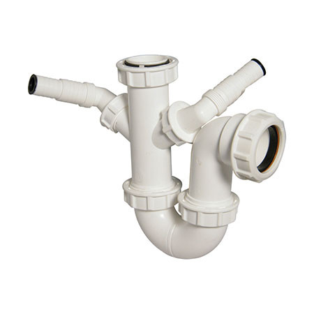 FloPlast Shallow Bath Waste Trap - 38mm seal - JDP