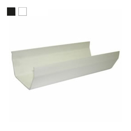 FloPlast 114mm Square Lined Gutter 4m - JDP