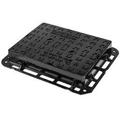 Clark Drain 600x450mm 5 Tonne GPW Galv Steel Manhole Cover & PP Frame - JDP