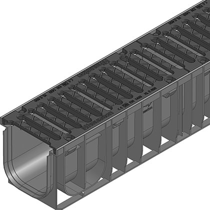 RECYFIX NC 100 DI Channel Drain E600 x 1m - JDP