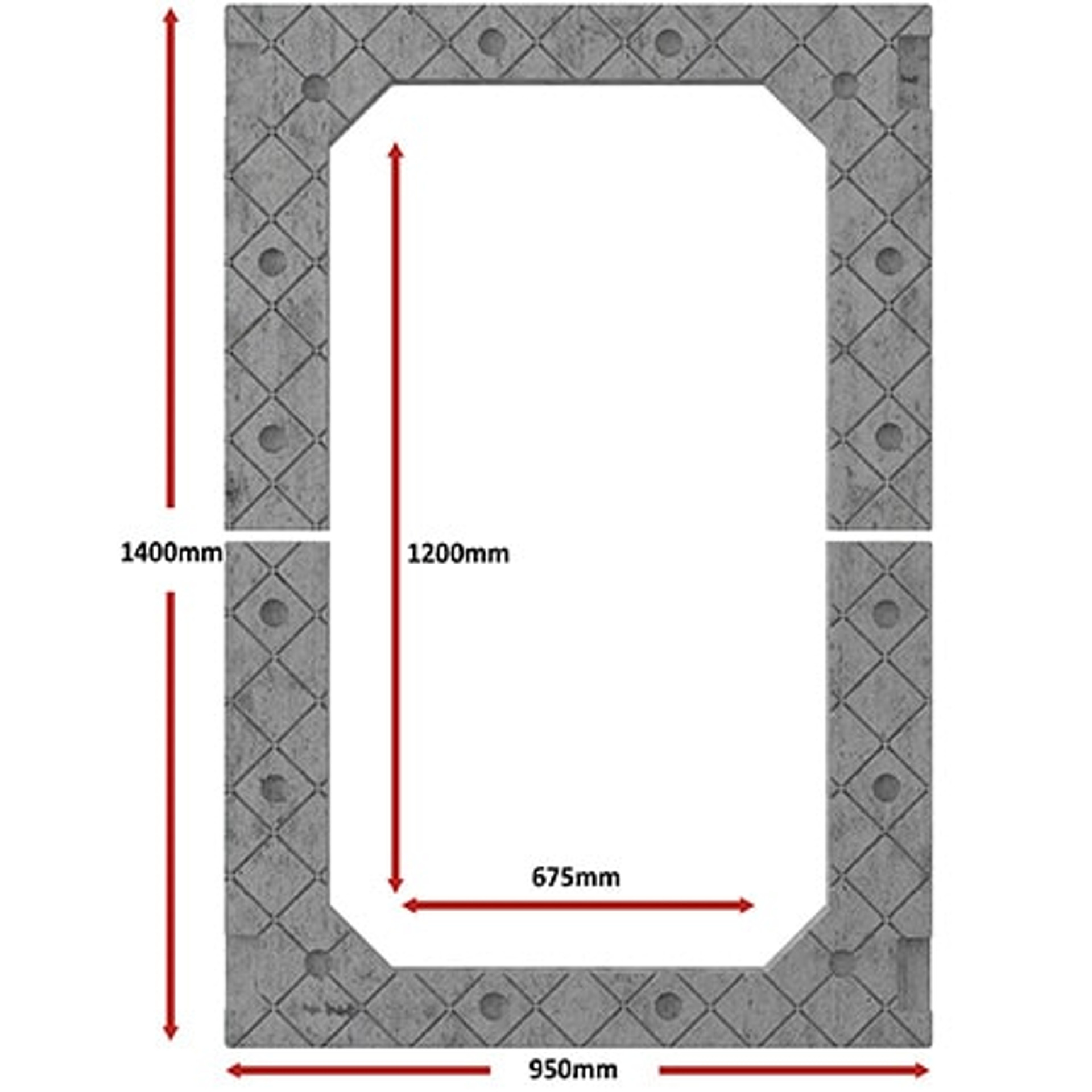 675 x 675mm Concrete Seating Ring - JDP