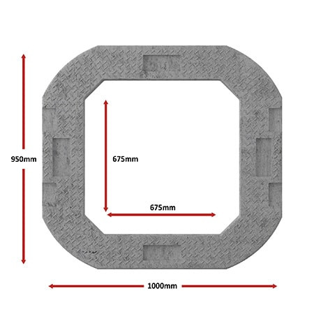 675 x 675mm Concrete Seating Ring - JDP