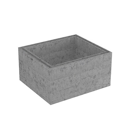 750 x 600 x 150mm HIC Concrete Chamber Section - JDP
