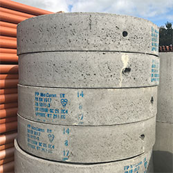 1200 x 250mm Concrete Manhole Ring - JDP