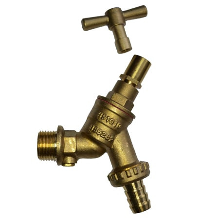 PLASSON DZR 1/2" Lockshield Bib Tap - JDP