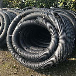 160mm Perforated Land Drainage Coil (50m) - JDP