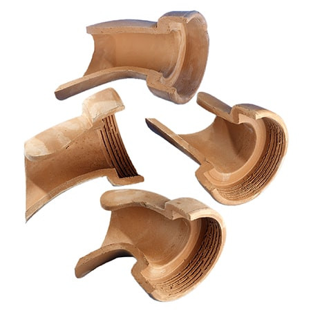 Naylor Clay Right Handed Splayed End Socketed Channel Bend - JDP